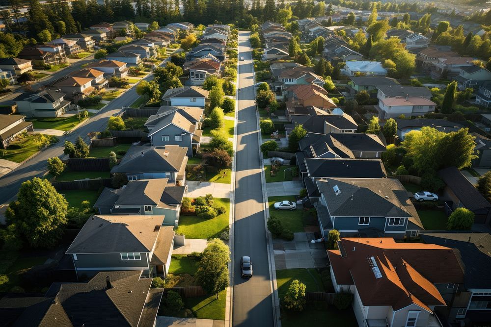 Residential neighborhood street suburb architecture | Free Photo - rawpixel