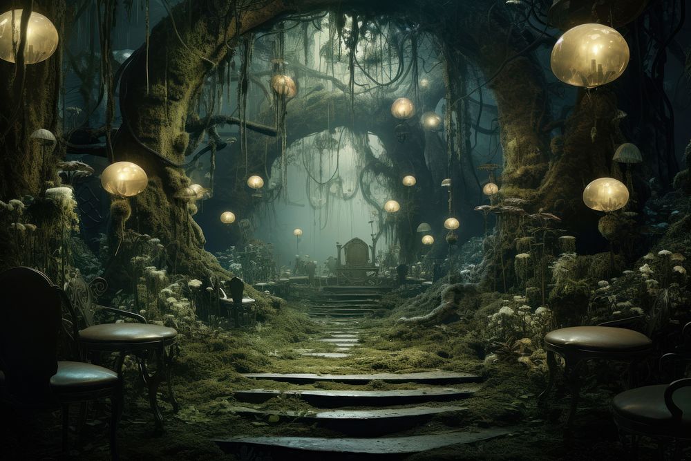 Enchanted forest architecture nature plant. | Premium Photo - rawpixel