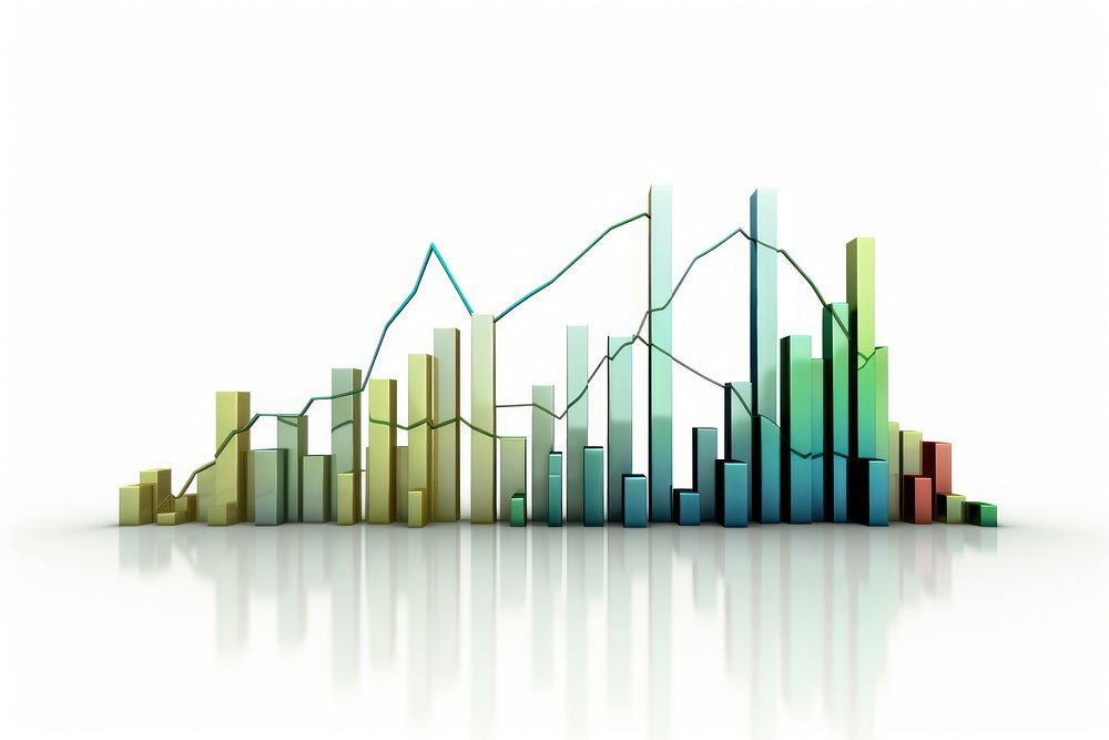 Invest graph chart white background. | Free Photo Illustration - rawpixel
