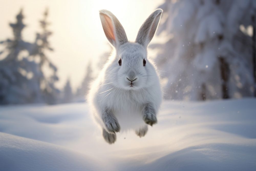 Arctic hare animal mammal rodent. | Free Photo - rawpixel
