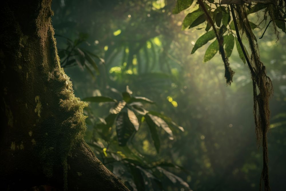Jungle tree vegetation outdoors. AI | Premium Photo - rawpixel