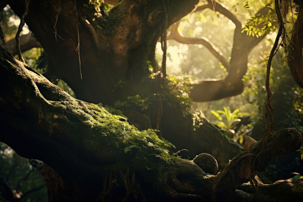 Jungle tree woodland outdoors. AI | Premium Photo - rawpixel