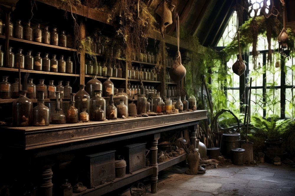 Potion racks architecture building plant | Free Photo - rawpixel