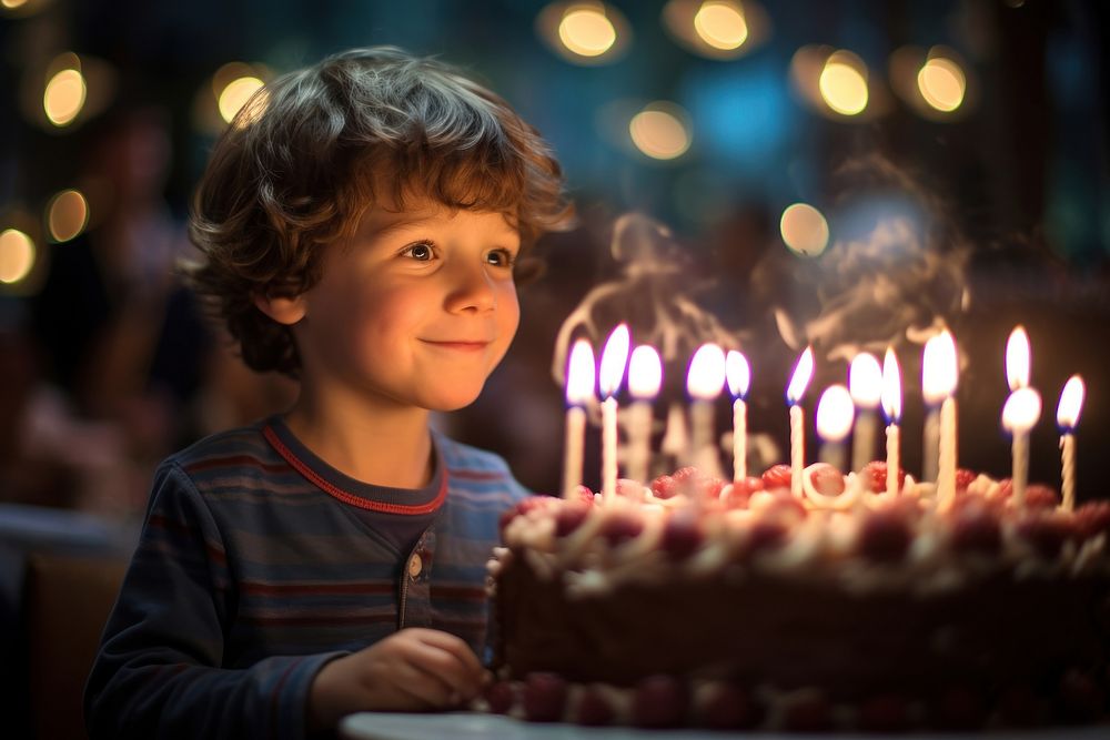 Birthday candle child cake. AI | Premium Photo - rawpixel