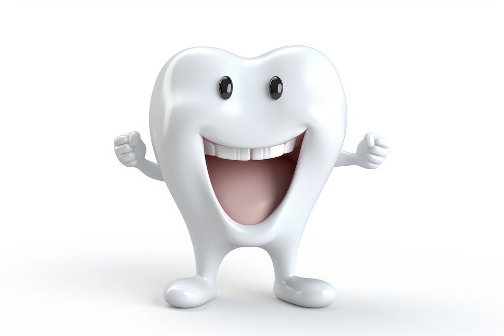 Healthy tooth cartoon white teeth. | Premium Photo Illustration - rawpixel