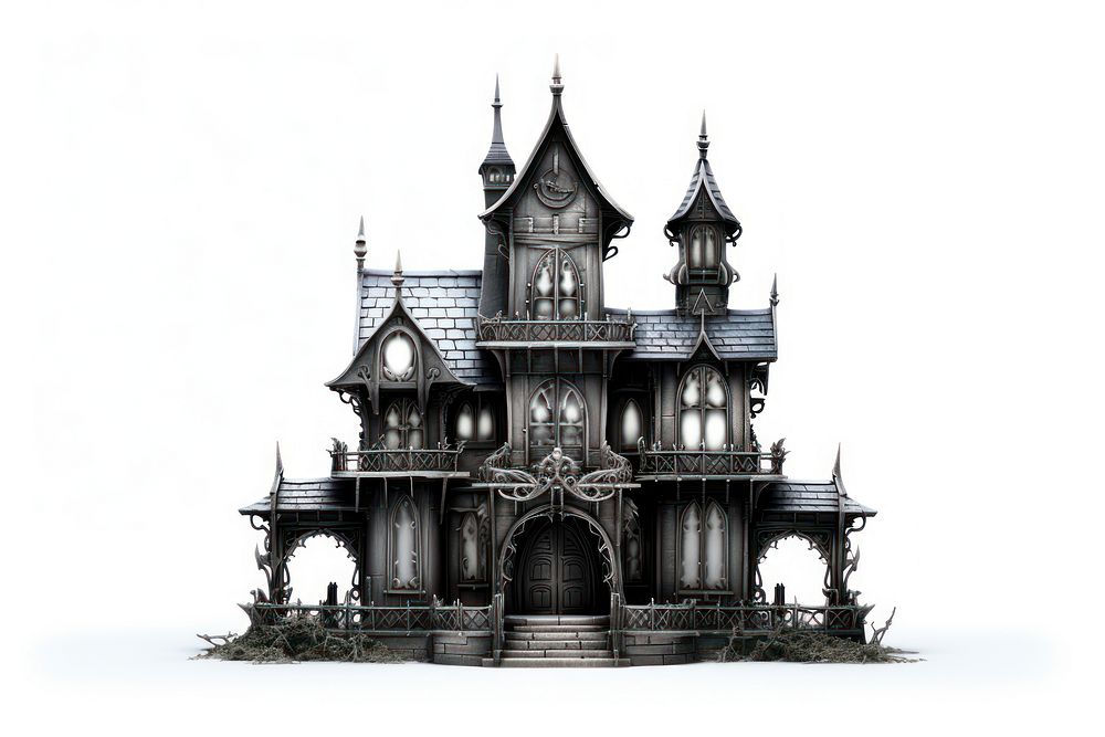 Gothic house architecture building. AI | Free Photo Illustration - rawpixel