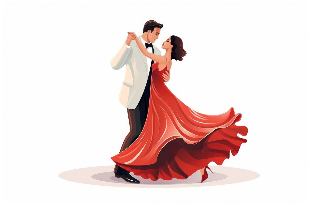 Flat icon illustration ballroom dance | Premium Photo Illustration ...