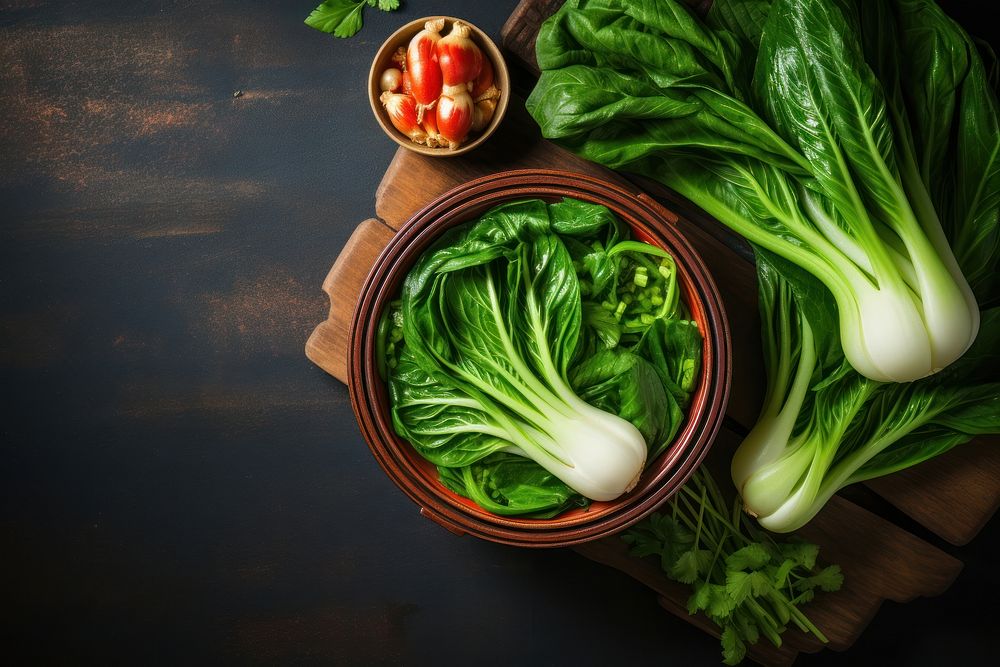 Bok choy soup vegetarian vegetable | Free Photo - rawpixel