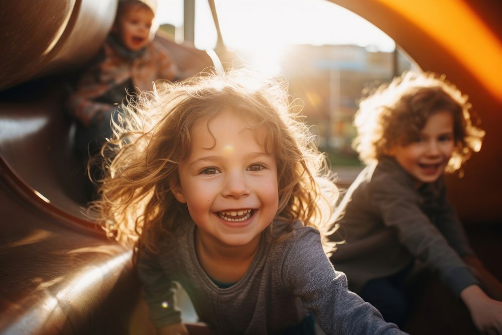 Kids playing photography laughing portrait. | Free Photo - rawpixel