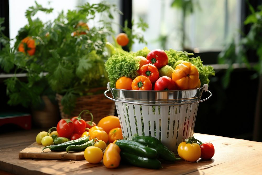 Vegatable bucket vegetable plant food. | Premium Photo - rawpixel