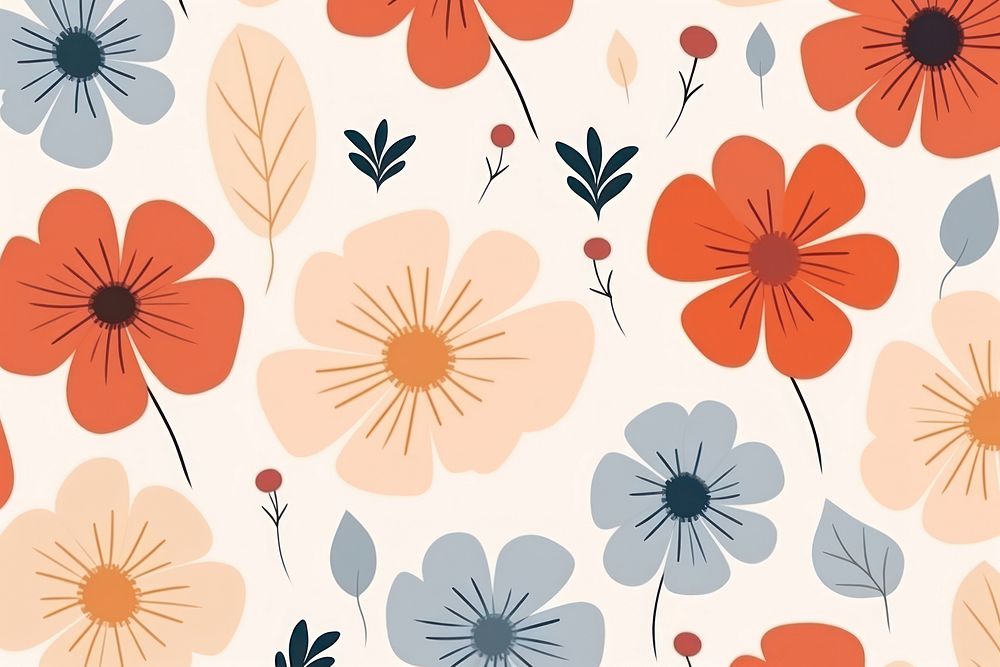 Flower pattern backgrounds wallpaper abstract. | Premium Photo ...