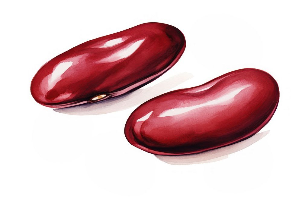 2 Kidney Beans Watercolor Images | Free Photos, PNG Stickers ...