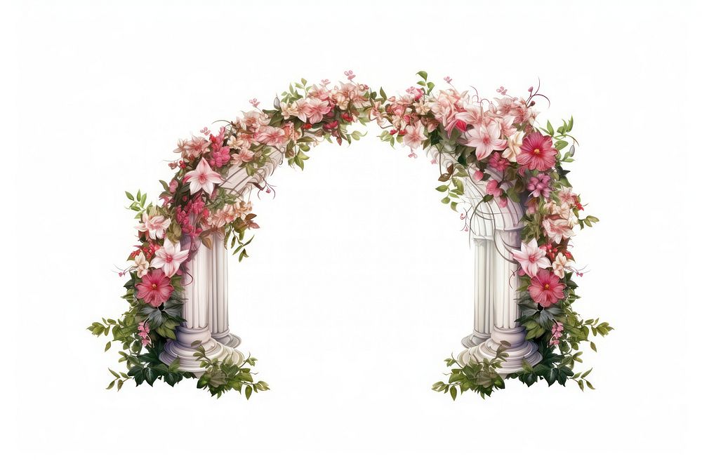 Flower arch wedding plant. | Premium Photo Illustration - rawpixel