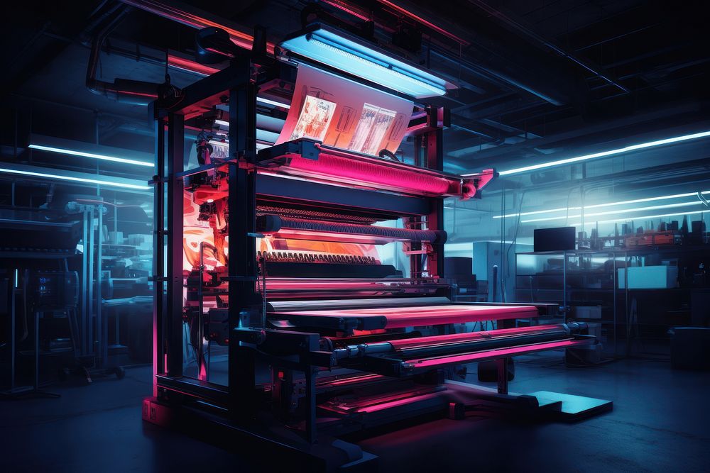 Printing machine architecture futuristic. | Free Photo - rawpixel