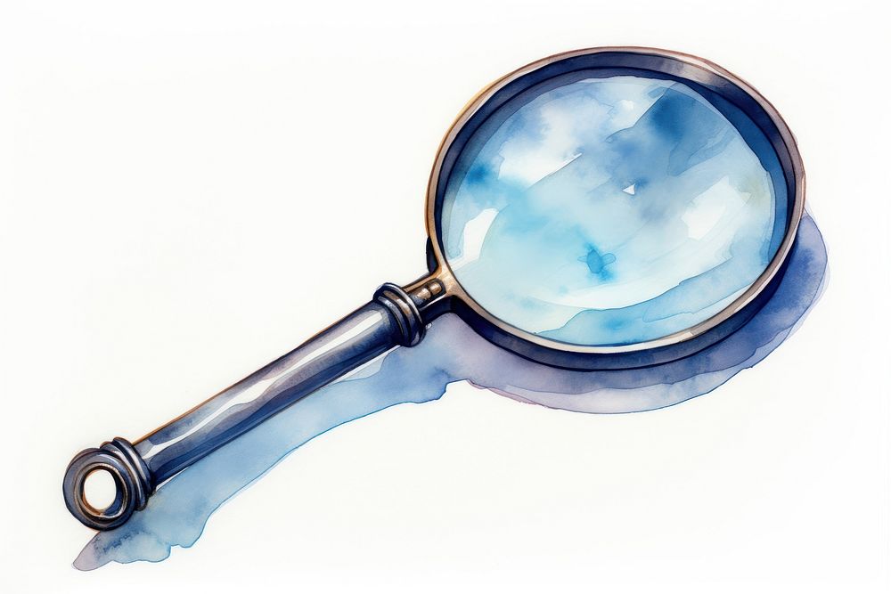 Magnifying glass magnifying reflection circle. | Free Photo ...