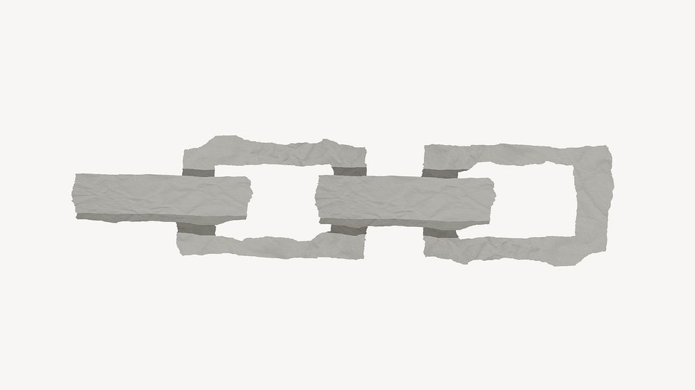 Silver chain, paper craft element | Free Photo Illustration - rawpixel