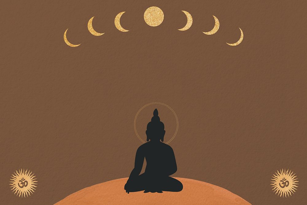 Buddhism spiritual aesthetic border background | Free Photo ...