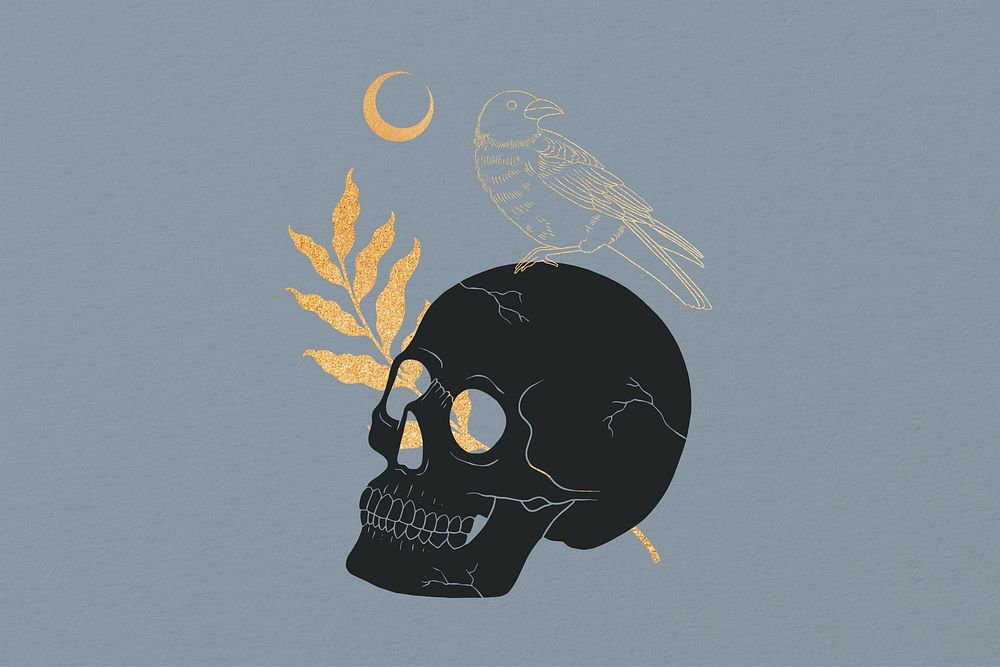Death aesthetic, spiritual illustration, design | Free Photo ...