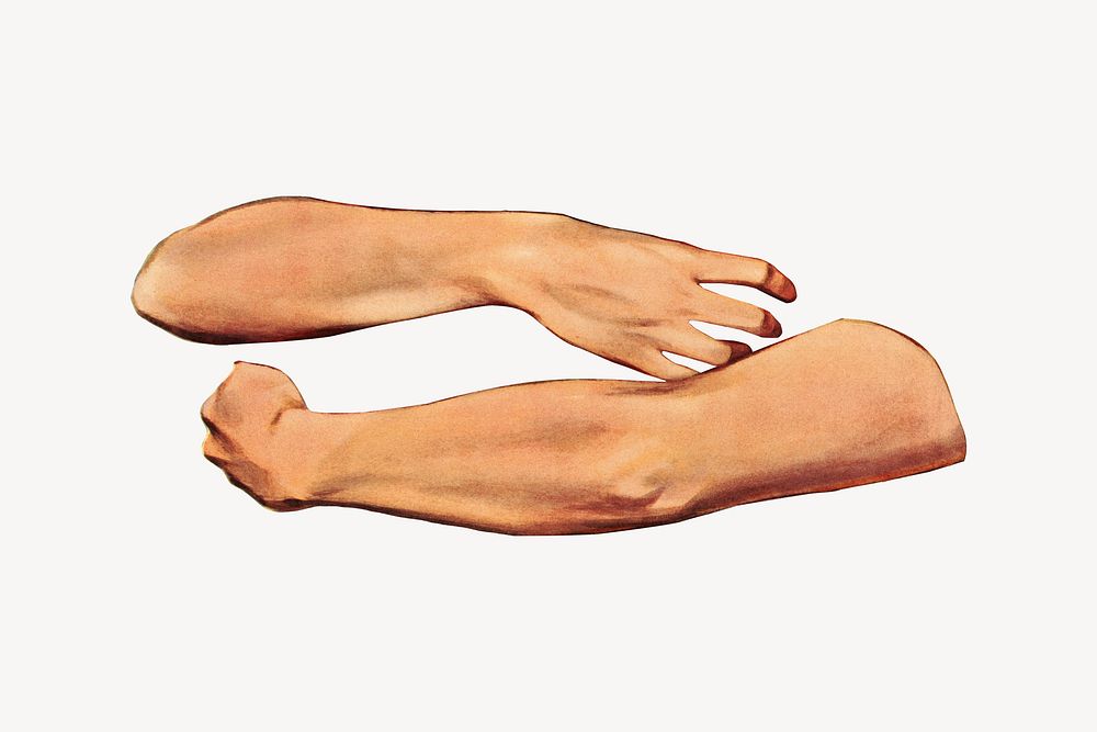 Arms hugging gesture illustration | Free Photo Illustration - rawpixel