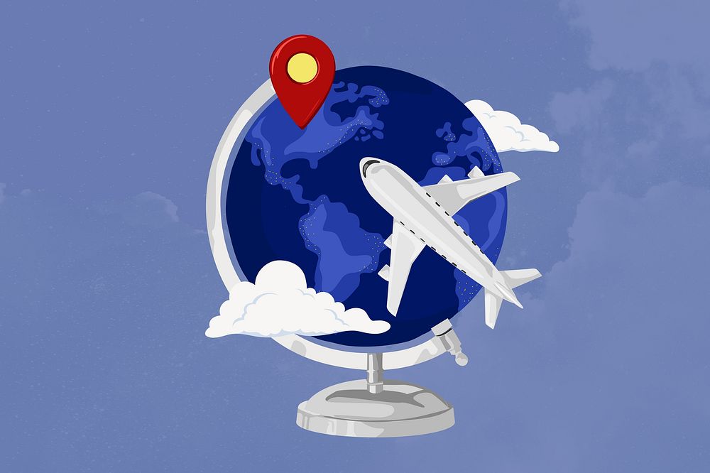 Travel tourism, aesthetic illustration, design | Free Photo ...