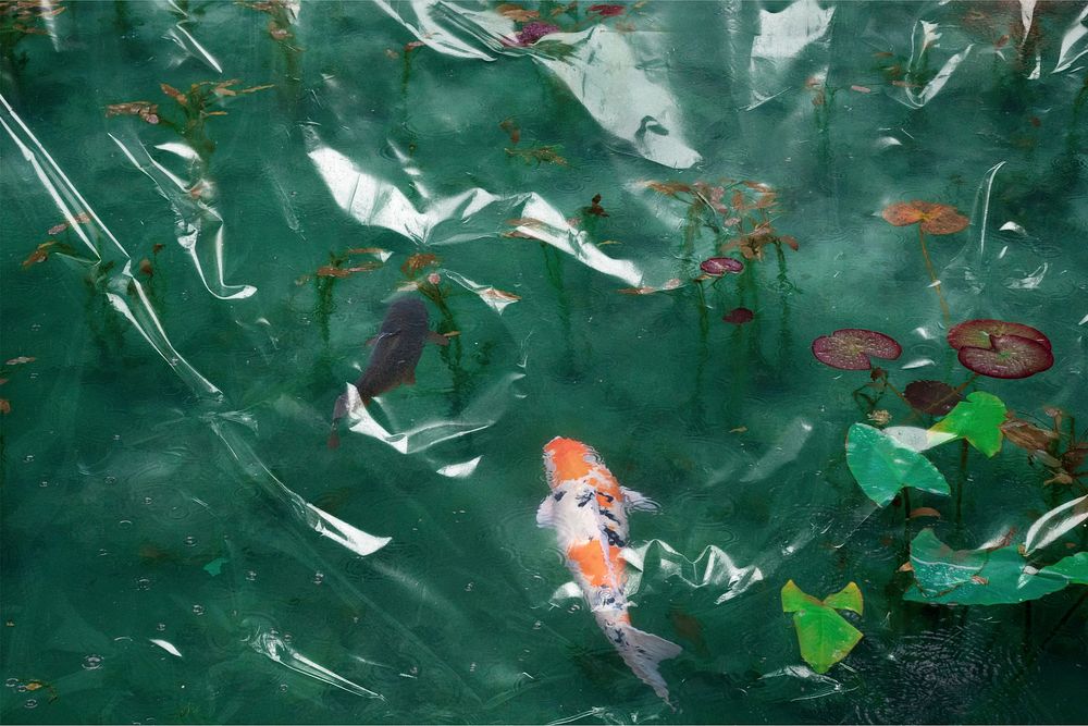 Fish pond, plastic wrap texture | Premium Photo - rawpixel