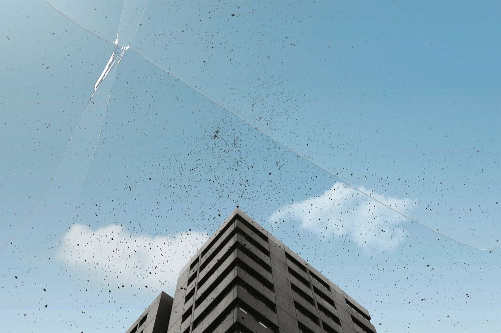 Building and sky with broken | Premium Photo - rawpixel