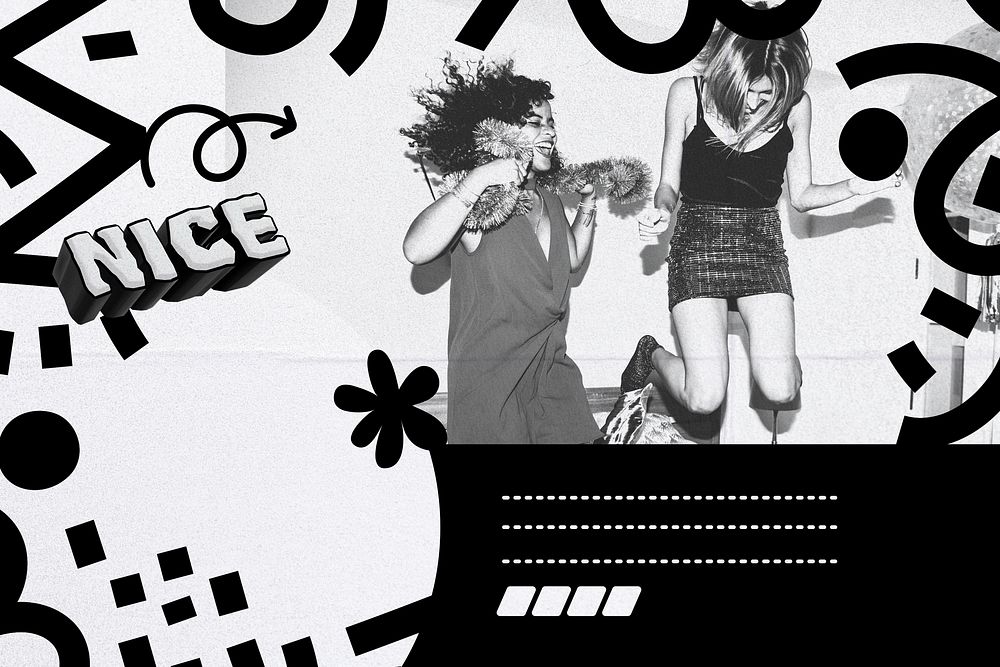 Monotone retro collage, abstract vector | Free Photo Illustration ...