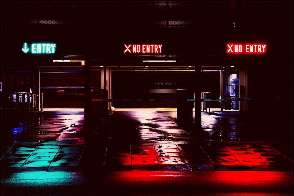 Neon street signs photo retro | Free Photo - rawpixel