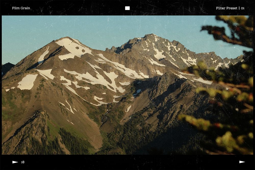Mountain landscape photo film grain | Free Photo - rawpixel