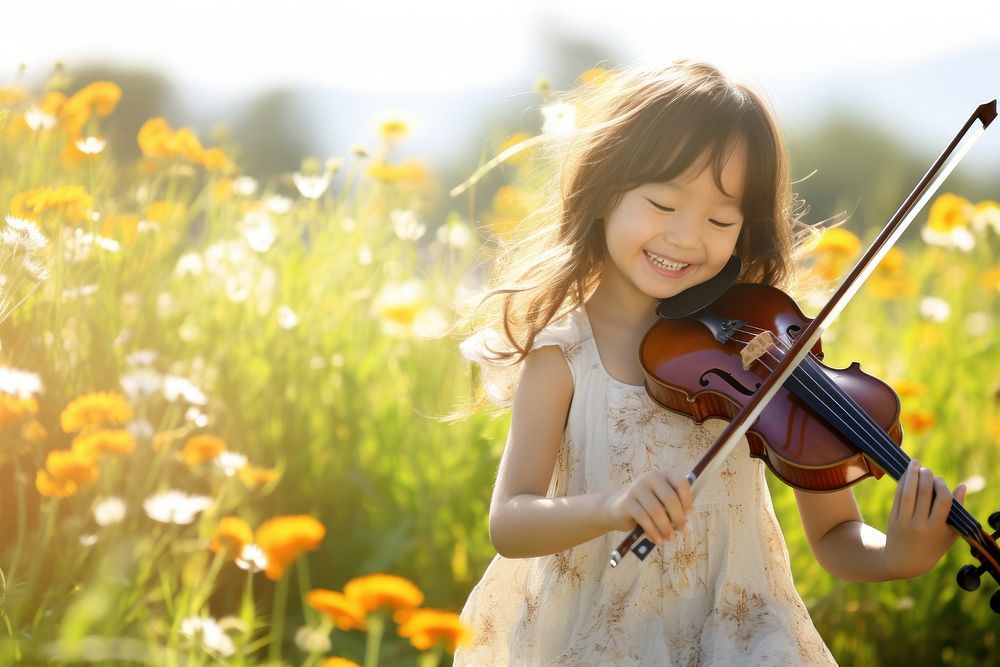 Violin musician child cute. | Premium Photo - rawpixel