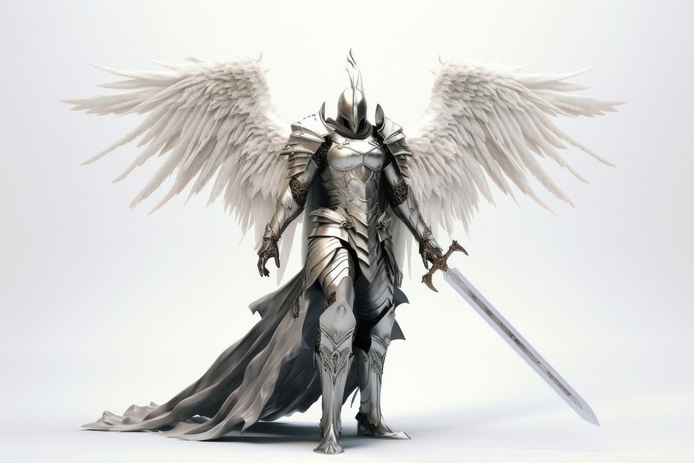 Knight angel sword representation creativity | Free Photo - rawpixel