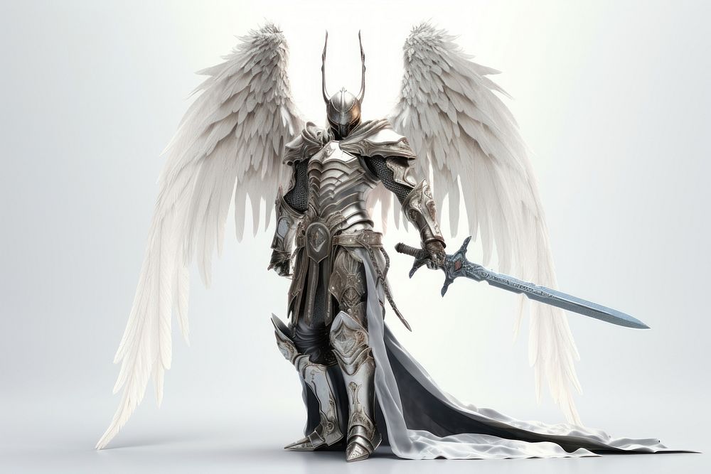 Knight angel sword representation creativity | Premium Photo - rawpixel