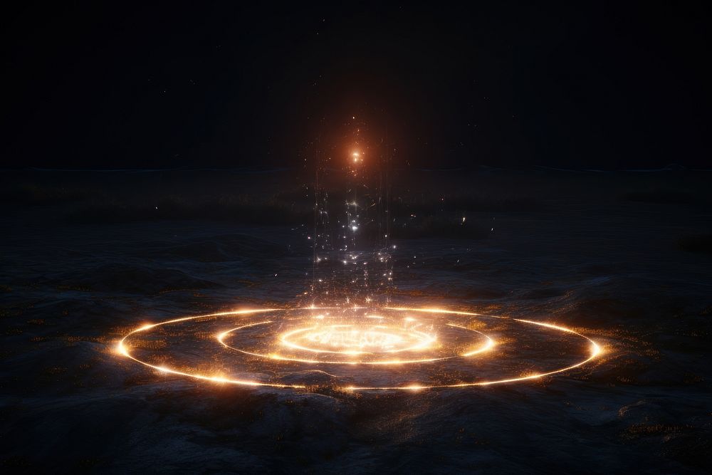 Magic field light outdoors night. | Free Photo - rawpixel