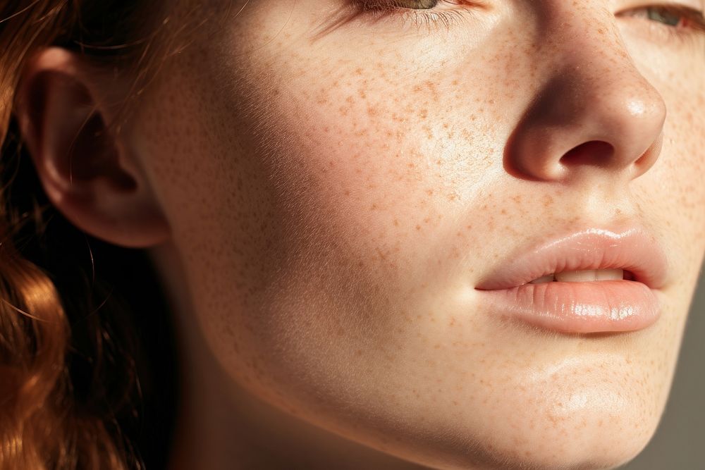 Freckles skin adult woman. | Premium Photo - rawpixel