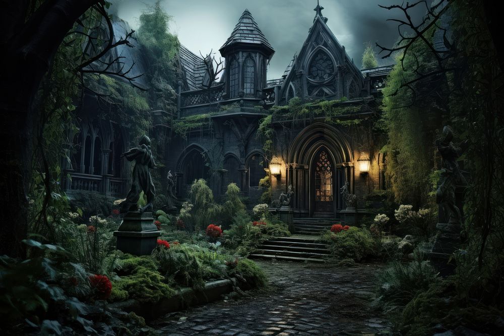 Architecture building outdoors spooky. | Free Photo - rawpixel