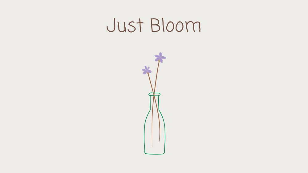 Bloom, positivity quote blog banner | Free Photo - rawpixel
