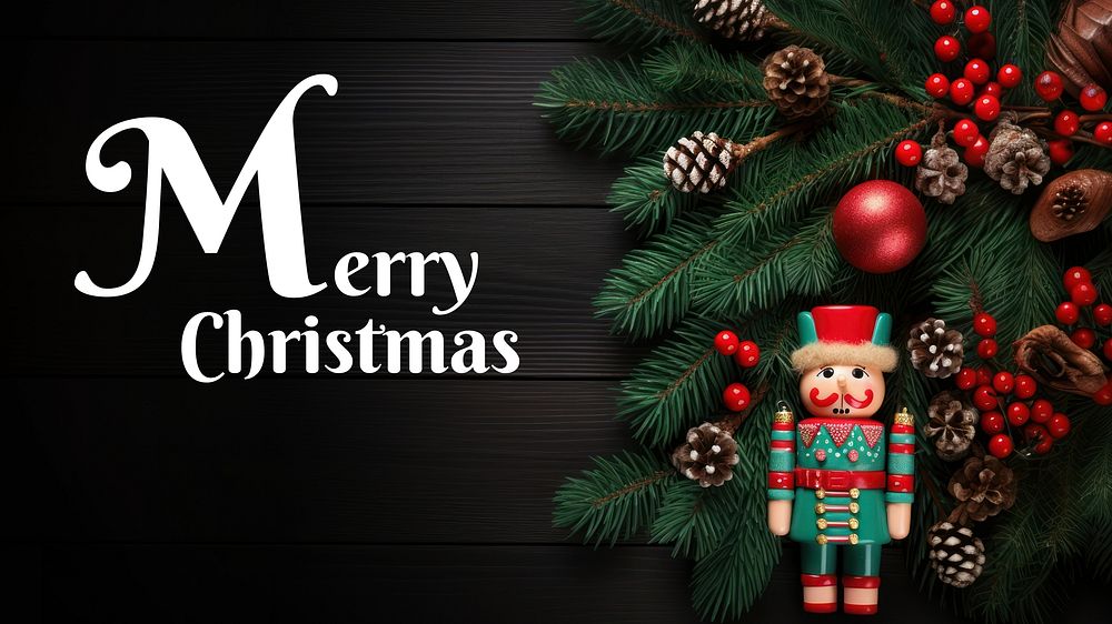 Merry Christmas blog banner template | Free Photo - rawpixel