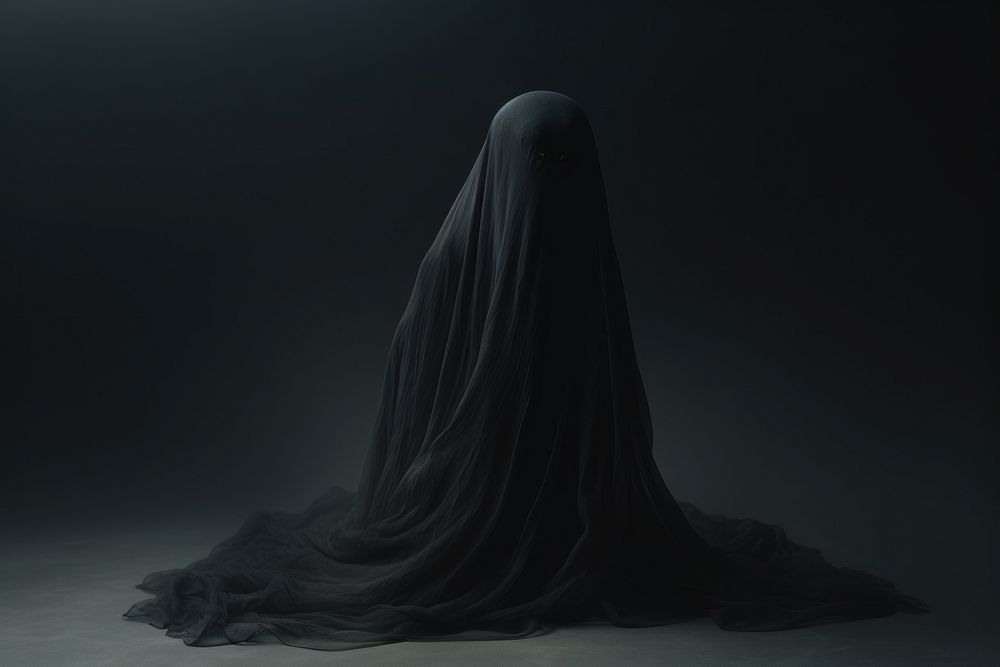 Ghost black veil monochrome. AI | Free Photo - rawpixel