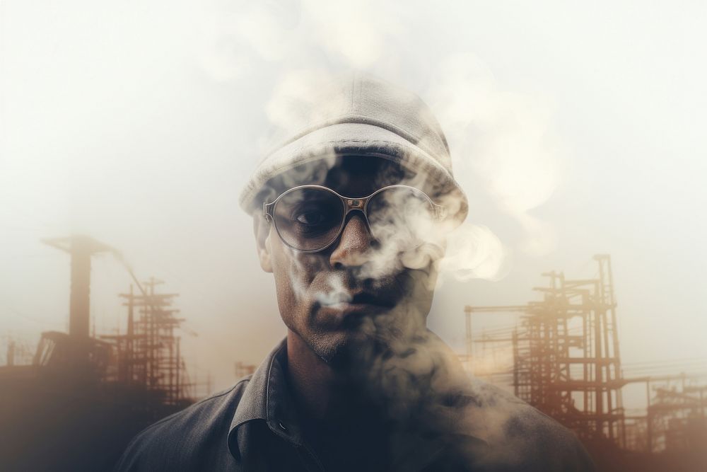 Engineer man pollution air architecture | Premium Photo - rawpixel