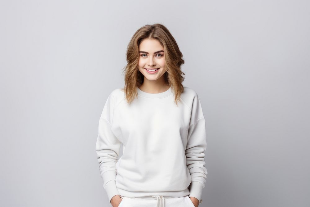 Portrait sweater sweatshirt sleeve. AI | Premium Photo - rawpixel