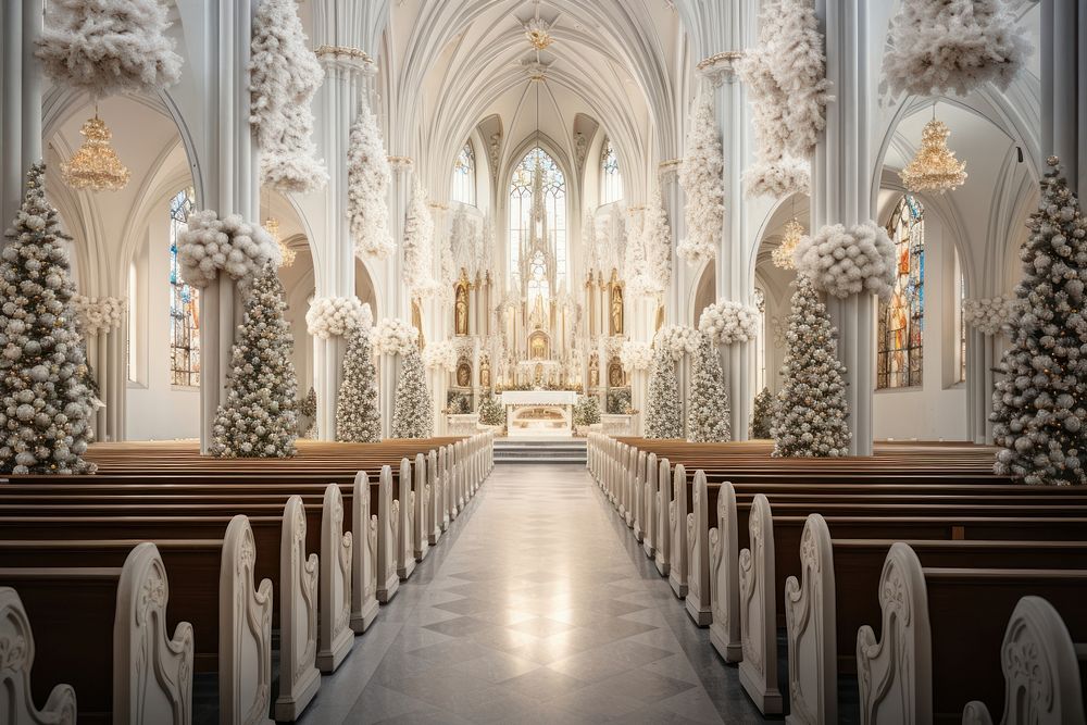 Christmas architecture decoration building. AI | Free Photo - rawpixel