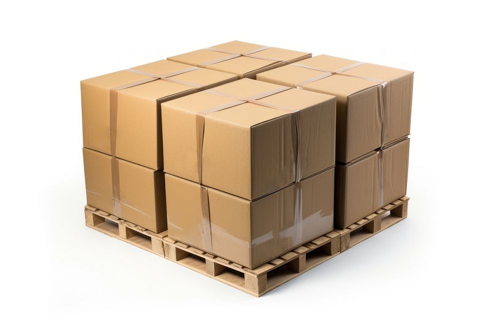 Boxes cardboard pallet carton. AI | Free Photo - rawpixel