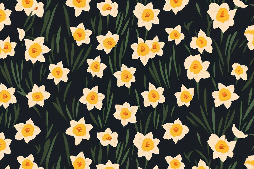 Daffodils flower backgrounds wallpaper. AI | Free Photo Illustration ...