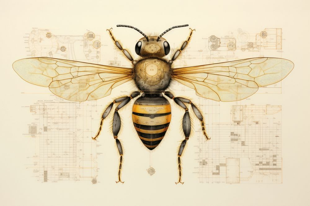 Bee bee insect animal design | Free Photo Illustration - rawpixel