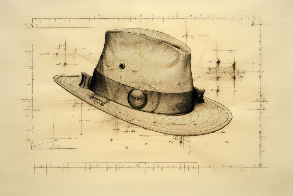 Hat drawing diagram hat. AI | Premium Photo Illustration - rawpixel