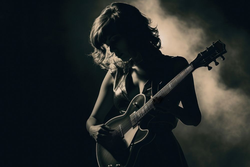 Woman playing guitar musician entertainment | Premium Photo - rawpixel