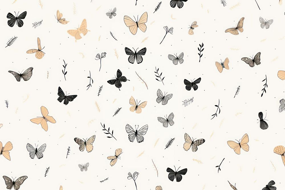 Butterfly backgrounds wallpaper pattern. AI | Free Photo Illustration ...