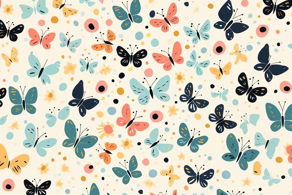 Butterfly pattern backgrounds creativity. | Free Photo Illustration ...