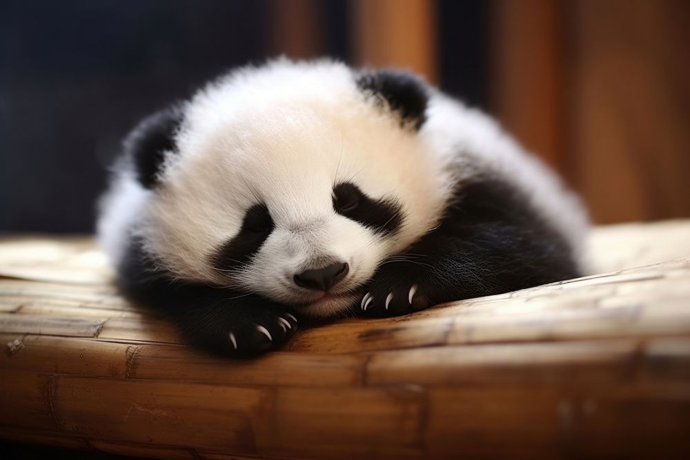 Cute sleeping panda animal wildlife | Free Photo - rawpixel