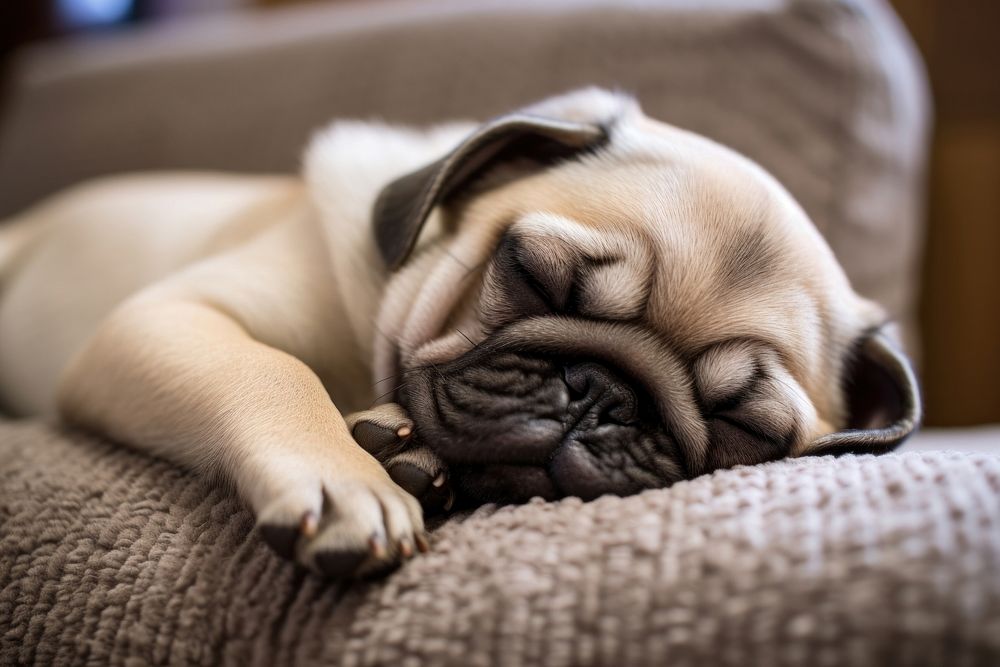 Cute sleeping pug animal mammal | Free Photo - rawpixel